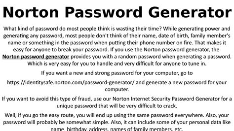 Norton Password Generator By Keyquery Issuu