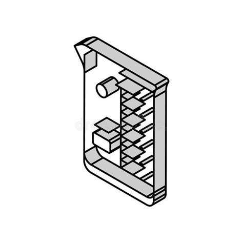 Beaker Chemical Glassware Lab Isometric Icon Vector Illustration Stock Vector Illustration Of