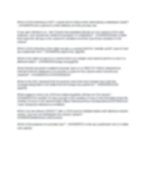 Sql Questions And Answers Py4e Chapter 15 Exams Nursing Docsity