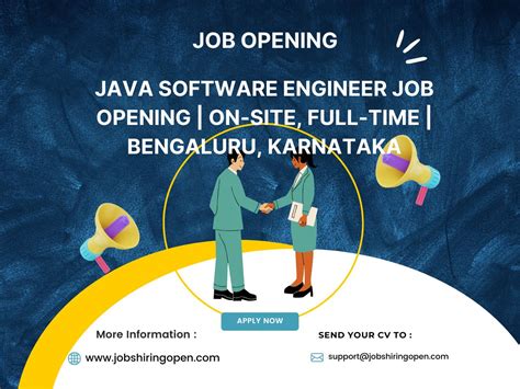 Jobs Hiring Open On Linkedin Java Software Engineer Job Opening On Site Full Time Bengaluru