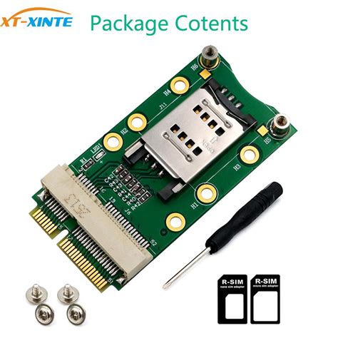 Mini Pci E Adapter Card Mpcie With Sim Card Slot For 3g 4g Module Usim Card Slot Extension