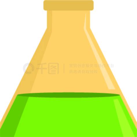 插图免抠元素 烧瓶图标。用于 Web 的烧瓶矢量图标的卡通插图。烧瓶图标，卡通风格 素材免费下载 450像素 Eps格式 编号41422506 千图网