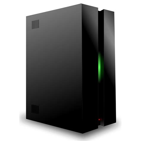 Black Server Vector Drawing Free Svg