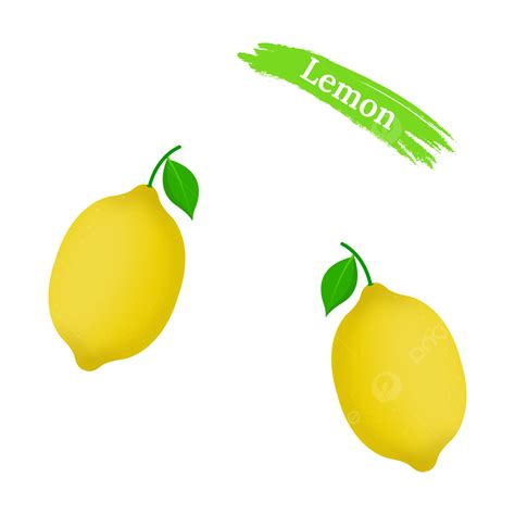 Fresh Lemon Vector Hd Png Images Fresh Lemon Fruit Vector Illustration Lemon Lemon Fruit