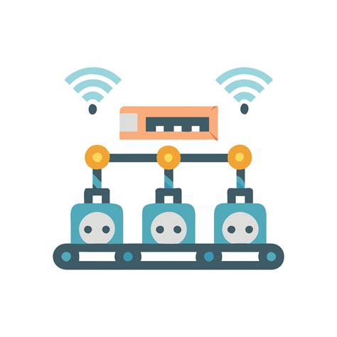 Efficient Smart Assembly Line Design 57243191 Vector Art At Vecteezy