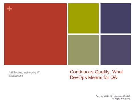 Continuous Quality What Devops Means For Qa Pptx