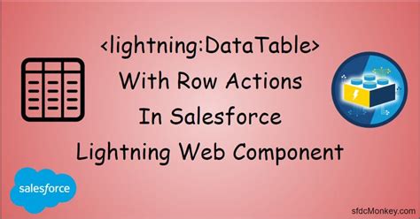 Lightning Datatable With Row Action In Salesforce