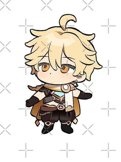 Aether Genshin Impact Chibi Photographic Print For Sale By Milkqtea Redbubble