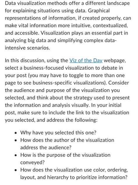 Solved Data Visualization Methods Offer A Different