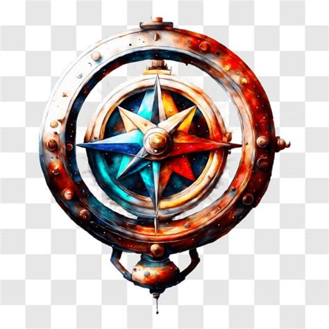 Steampunk Compass Map