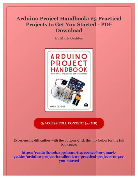 Pdf Pdf Arduino Project Handbook 25 Practical Projects To Get You
