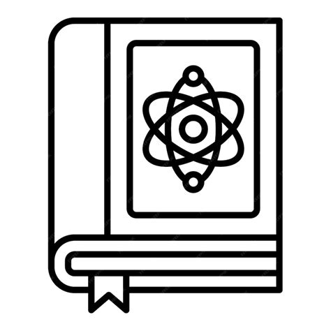 Premium Vector Physics Book Icon