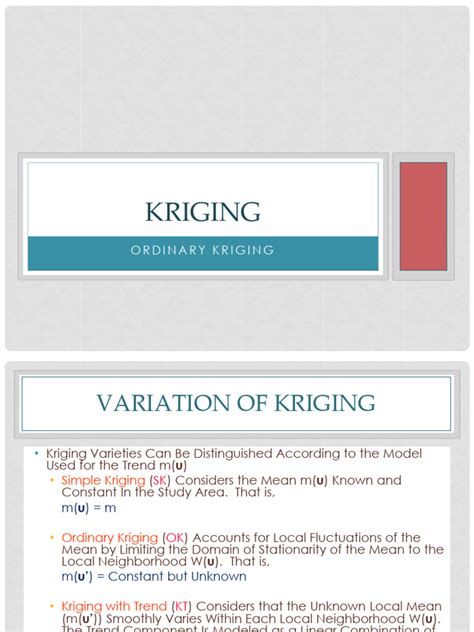 9 Ordinary Kriging Pdf