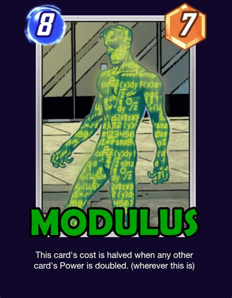 Modulus 8 Cost Doubling Synergy Rcustommarvelsnap