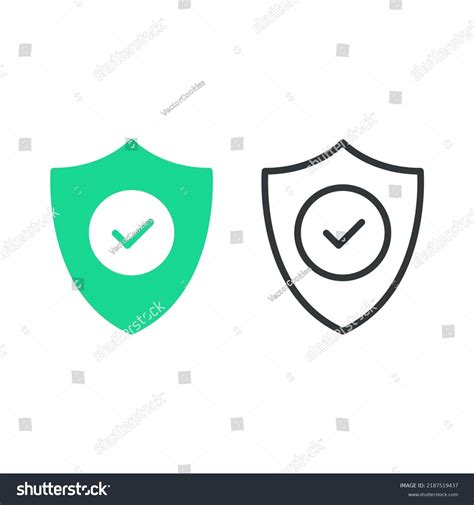 Shield Check Mark Security Protection Safety Stock Vector Royalty Free 2187519437 Shutterstock