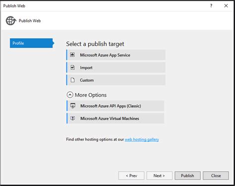 xamarin microsoft azure app service target not appearing in visual