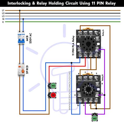 How To Wire 11 Pin Relay For Interlocking And Holding Circuit