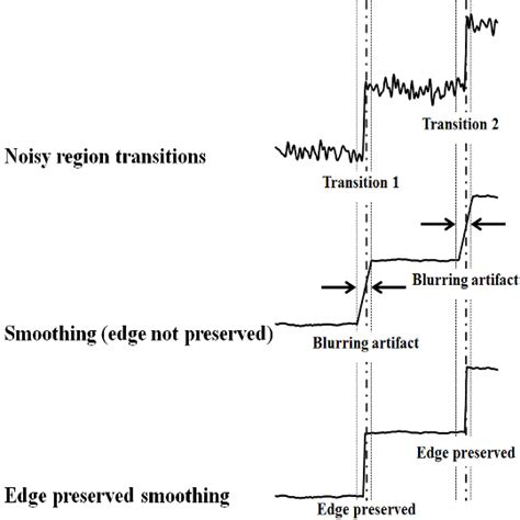 Demonstration Of Blurring Artifact And Edge Preserved Denoising