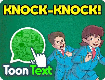 Knock Knock Toon Text Tinkle
