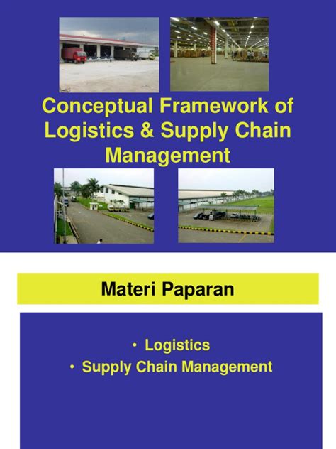Conceptual Framework Of Logistics And Supply Chain Management Pdf Logistics Supply Chain
