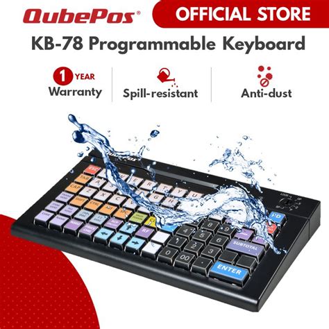 QubePos KB 78 Programmable POS Keyboard 78 Keys Cashier Cash Register Shopee Malaysia