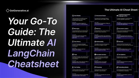 Your Go To Guide The Ultimate Ai Langchain Cheatsheet