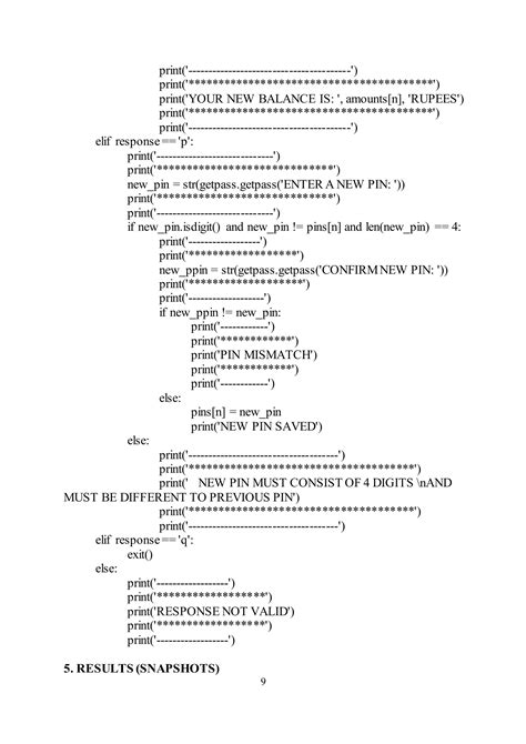 Atm Simulation Mini Project Using Python Programming Language Pdf