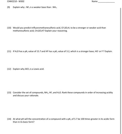 Solved 9 Explain Why Mathrm Nf 3 Is A Weake