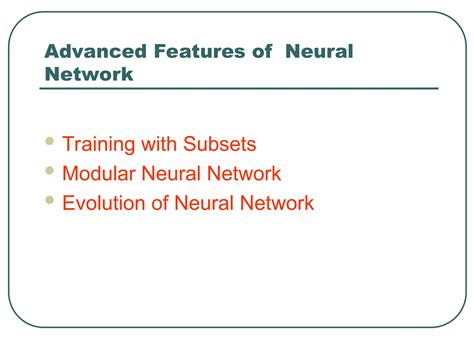Neural Networkssingle Layer Feed Forward Ppt