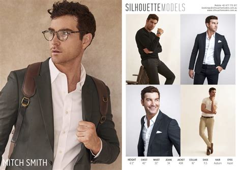 Mitch Smith Silhouette Models Compcard Silhouette Models