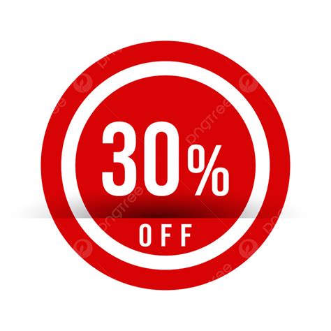 30 Off Sale Vector Png Images 30 Percent Off Red Sale Stamp Special