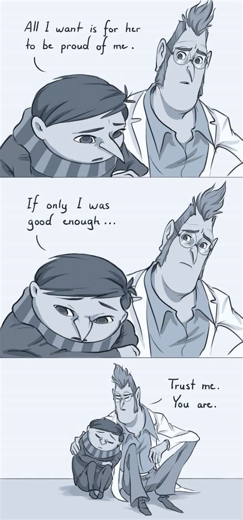 Nefario Comforting A Crestfallen Gru After A Tough Day By Elitadream