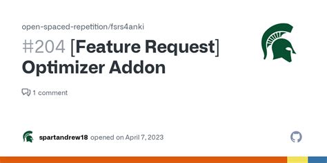 Feature Request Optimizer Addon Issue Open Spaced Repetition Fsrs Anki GitHub