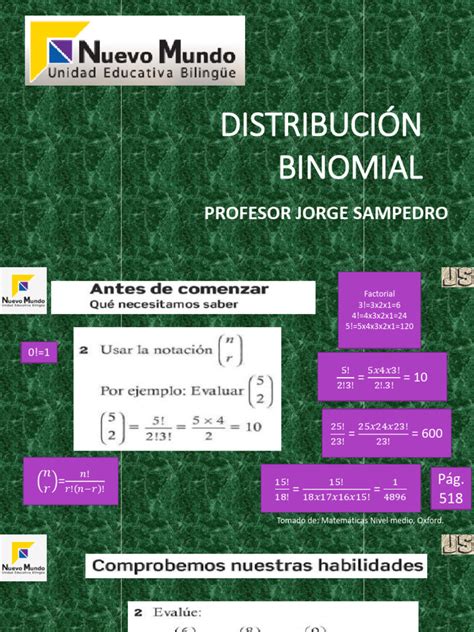 Distribución Binomial 2021 Pdf Matemáticas Aplicadas Teoría