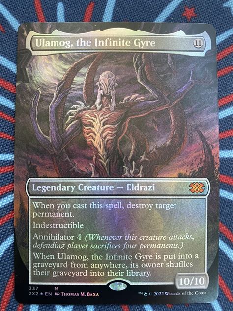 Ulamog The Infinite Gyre Foil Borderless 2x2 Mtg Nmmt Double