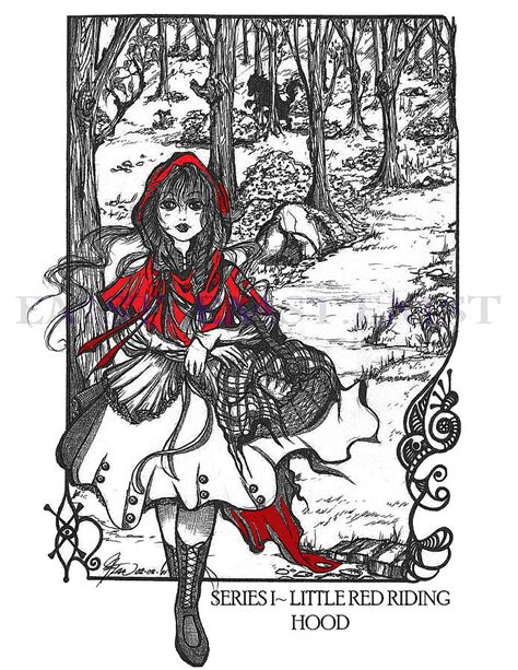 How To Draw The Little Red Riding Hood