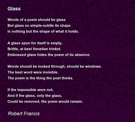 Robert Francis Poems