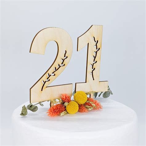 21st Birthday Cake Topper Age Cake Topper 21st Cake Topper 21 Cake