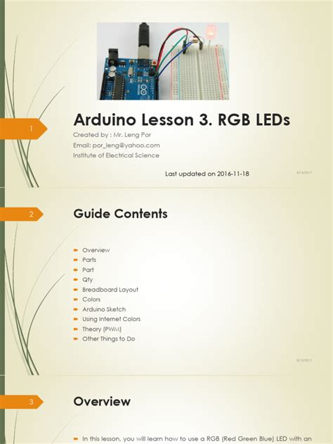 Arduino Lesson 4 Pdf