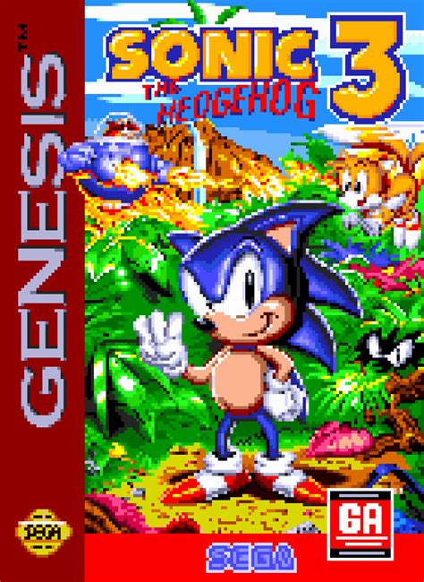 Sonic 3 Box Art Pixel Art By I Like Sonic 91 On Deviantart