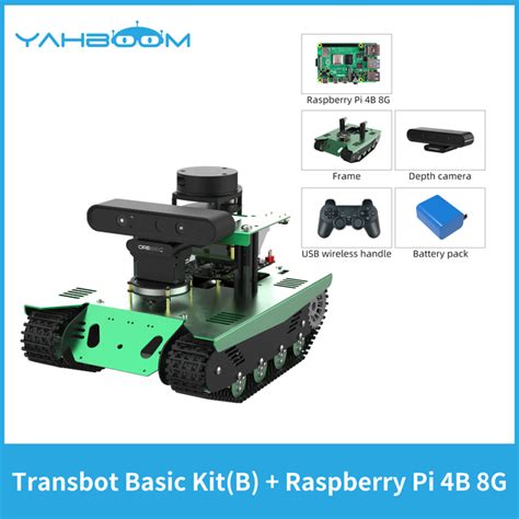 Yahboom Lidar ROS Tank Car With Robotic Arm Support D Mapping Navigation Autopilot Python