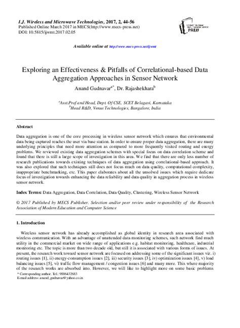 Pdf Exploring An Effectiveness And Pitfalls Of Correlational Based Data