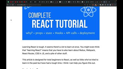 129 hello world react app what is react building your first react