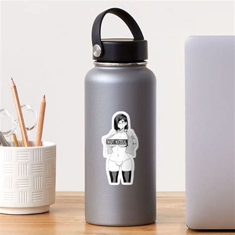 Waifu Material Lewd Ecchi Sexy Anime Girl Undress Sticker For Sale By Urrutia1988 Redbubble