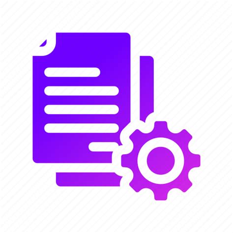 File Setting Configuration Options Document Icon Download On