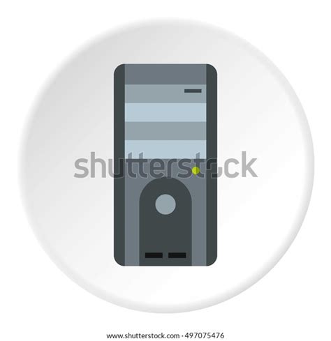 System Unit Computer Icon Flat Illustration Stock Vector Royalty Free Shutterstock