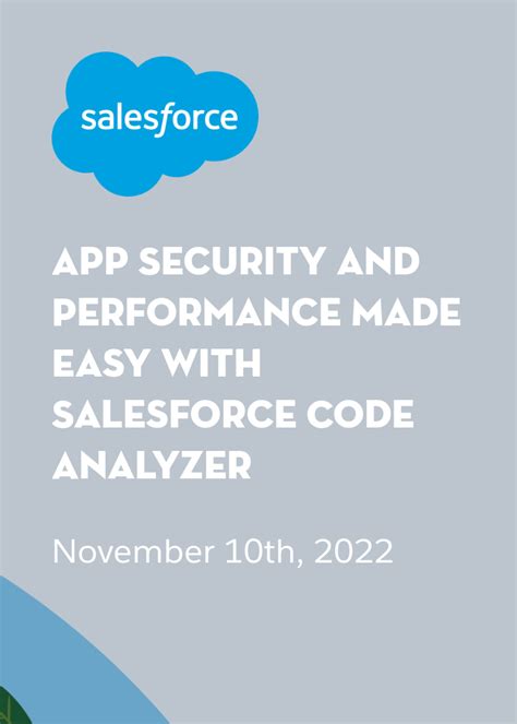 app security and performance made easy with salesforce code analyzer