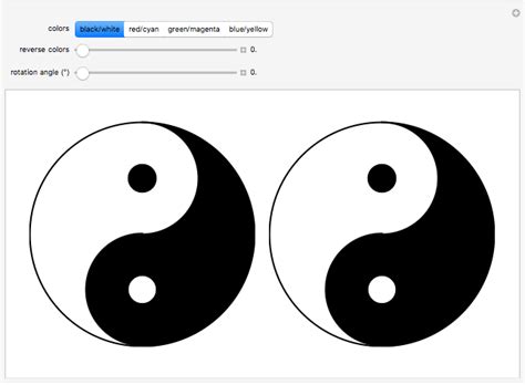 Yin Yang Transformations Wolfram Demonstrations Project