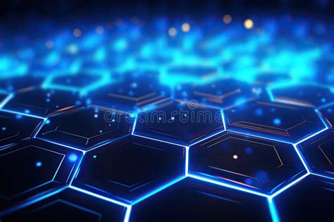 Abstract Technology Background With Hexagons 3d Rendering Toned Image 3d Rendering Of Abstract