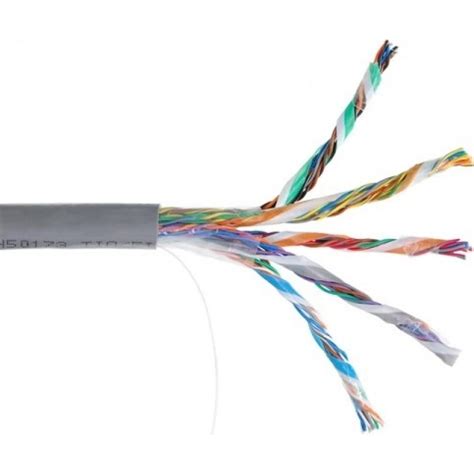 Кабель U Utp 25 пар Кат 5 Класс D 100МГц одножильный медный внутренний Pvc нг B серый